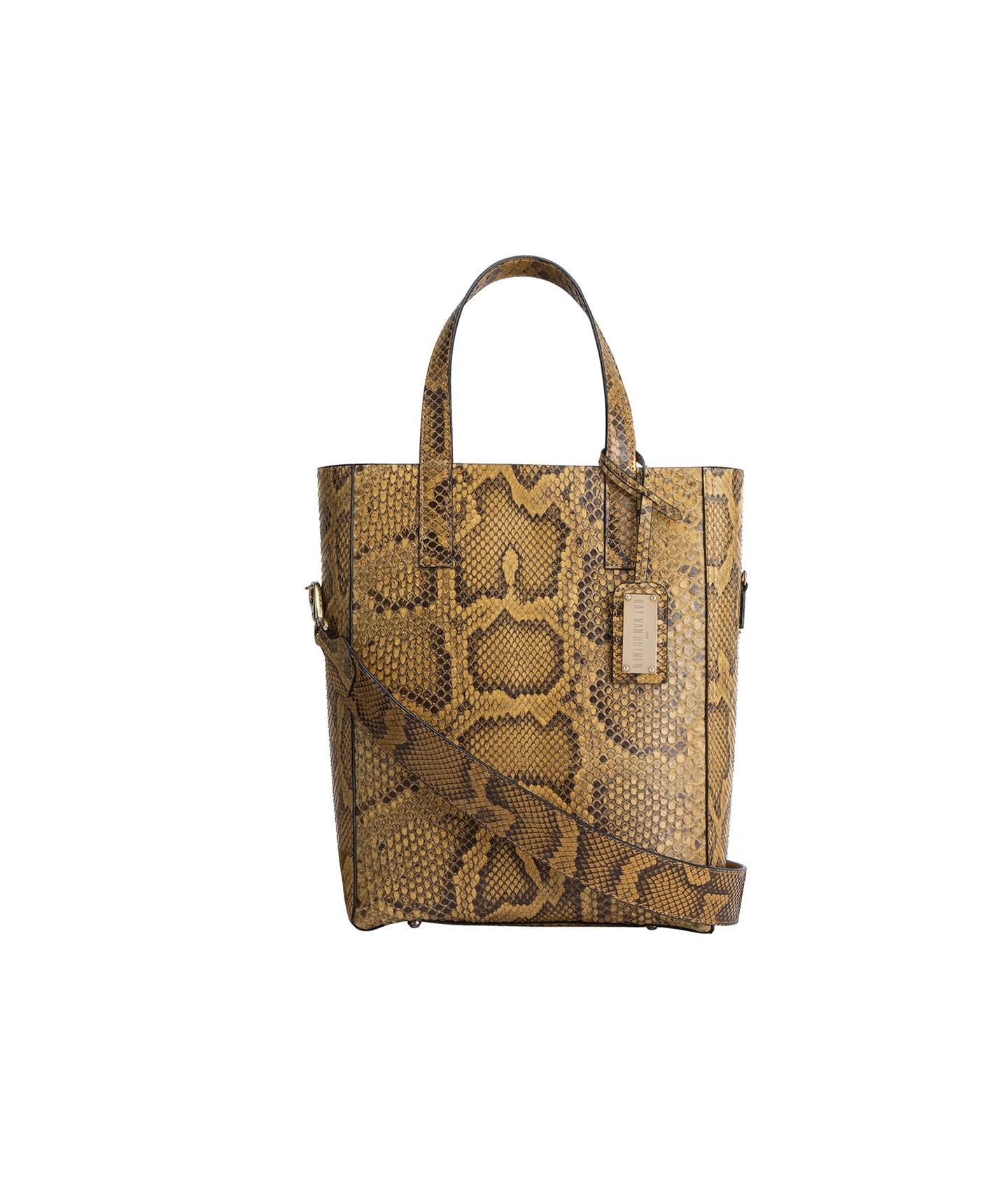 Mustard Yellow Python | Crossbody 'Ntombi' Tote – KAT VAN DUINEN